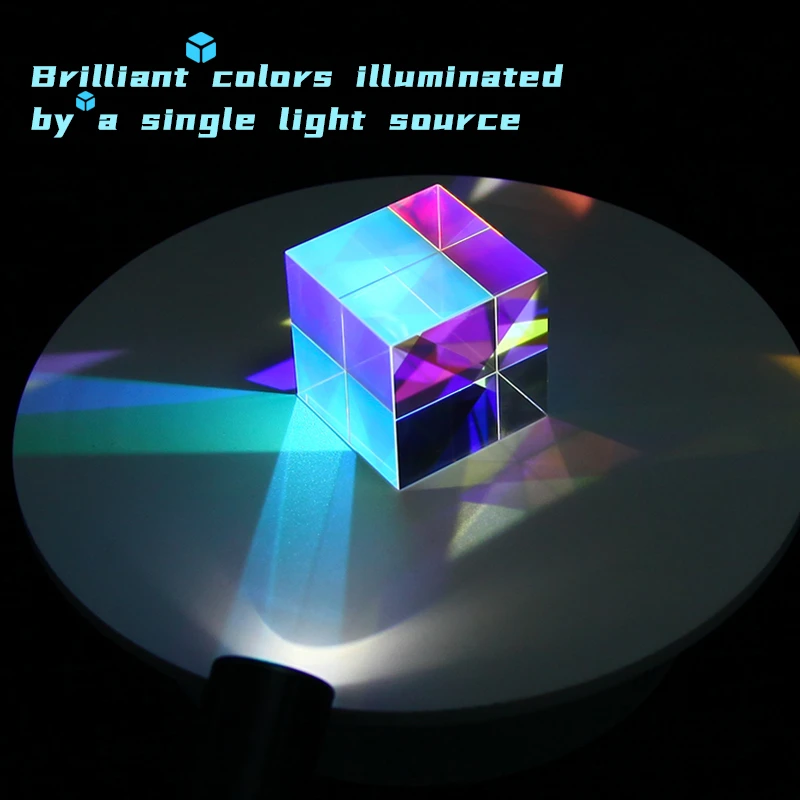 Glass Cube 50Mm Large Dichroic Prism X Cube Prisms for Photographic ...