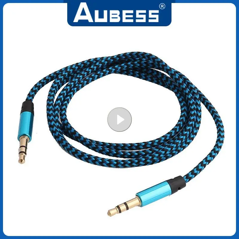 Cable-Kabel-Audio-Video-Aux-Cable-1m-Nylon-For-Iphone-7-Xiaom-i ...