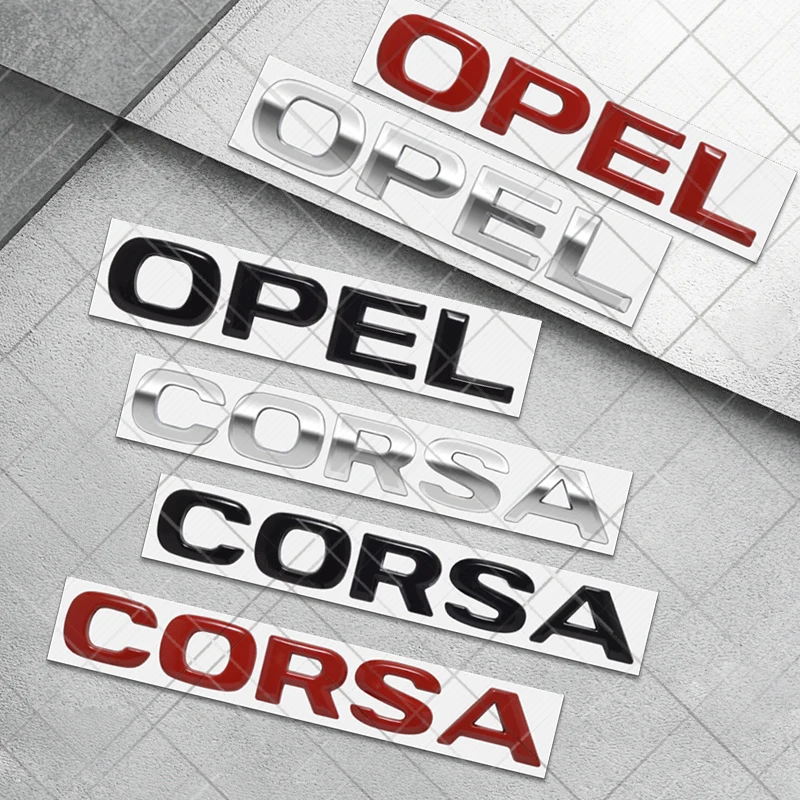 Metal 3D For OPEL Corsa Logo Astra Adam Insignia GTC Movano Zafira Car ...