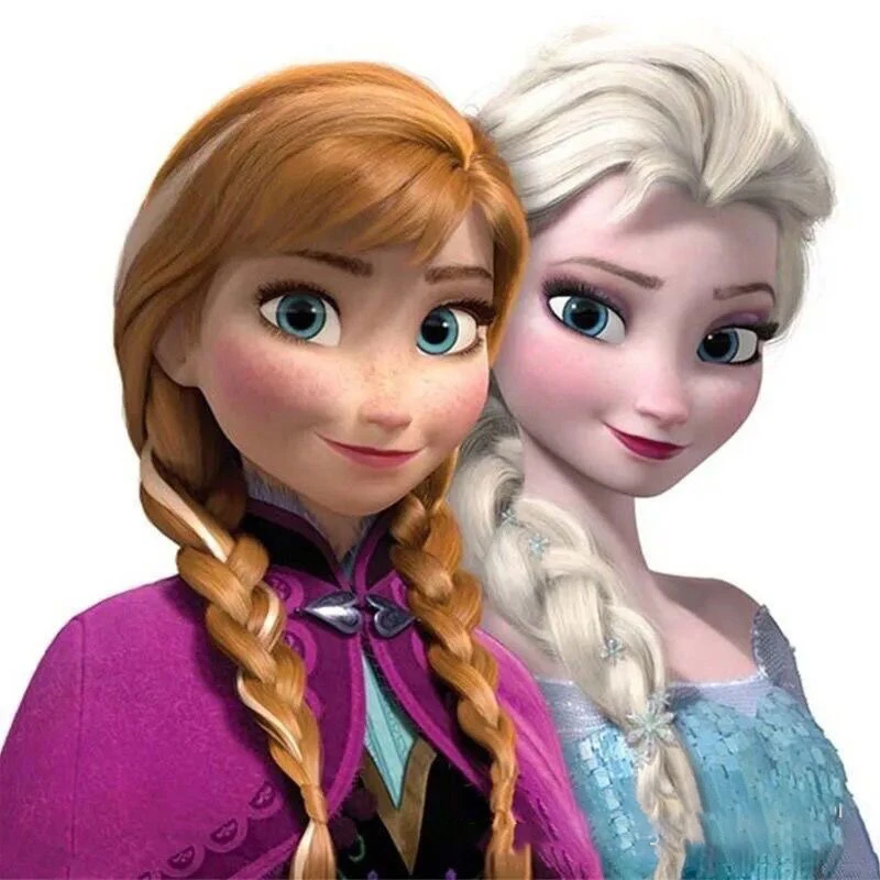 Elsa Princess Role Braided Hair Anime Frozen Princess Character Cos ...