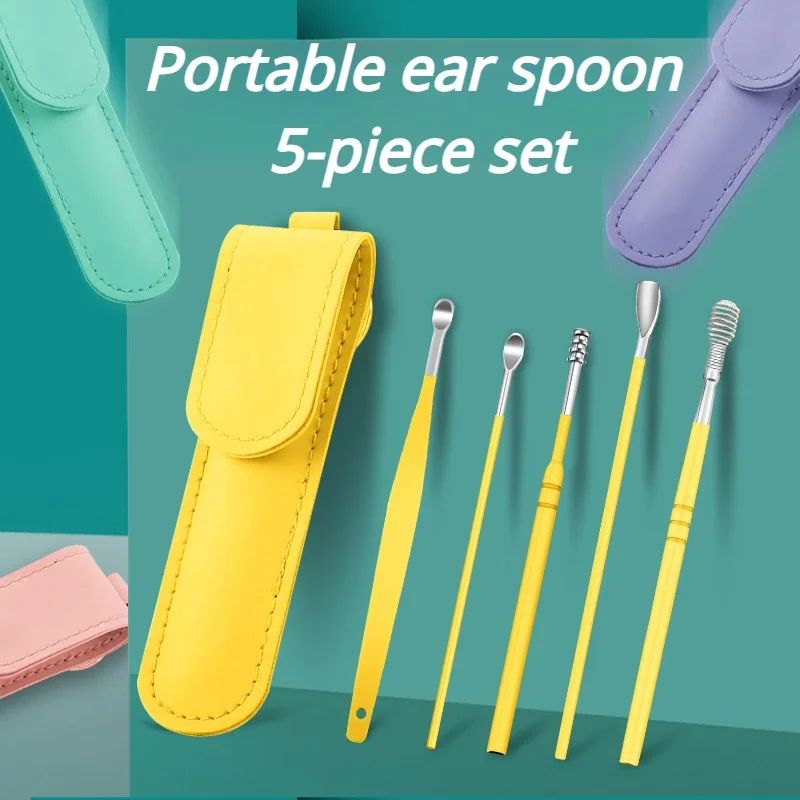 New-Portable-Ear-Cleanser-Spoon-Care-Ears-Pick-Cleaner-Wax-Removal-Tool ...