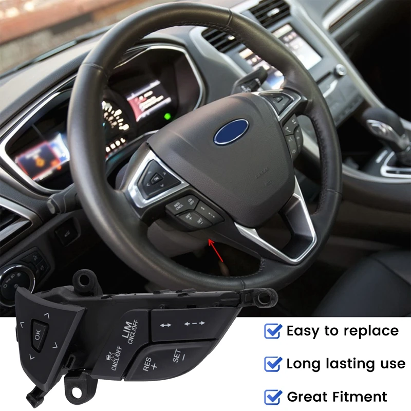 Car Steering Wheel Cruise Control Button Assembly Multifunction Switch ...