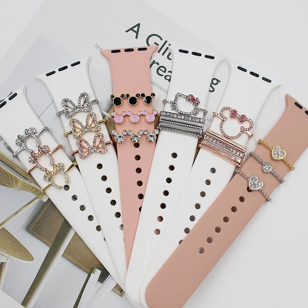 Juego de dijes de correa inteligente de Mickey y Minnie para Apple ...