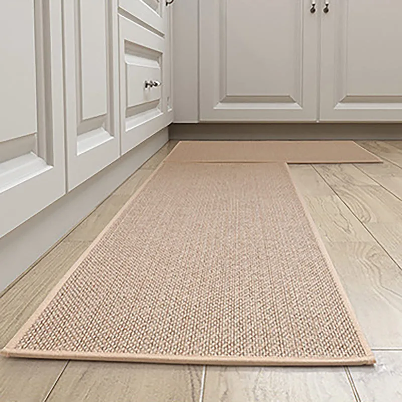 Linen-Weave-Kitchen-Floor-Mat-Anti-slip-Washed-Rug-Rubber-Bottom ...