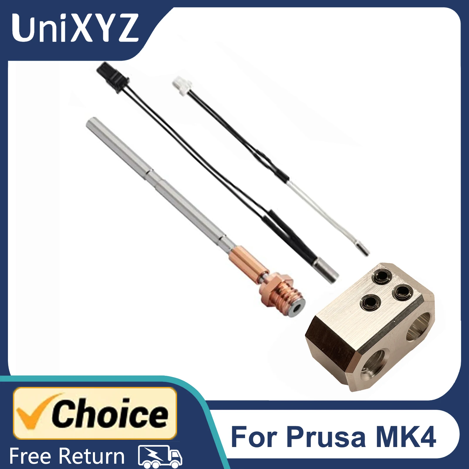 For Prusa i3 MK4 Thermistor Heater Cartridge Thermistor Heating Block ...