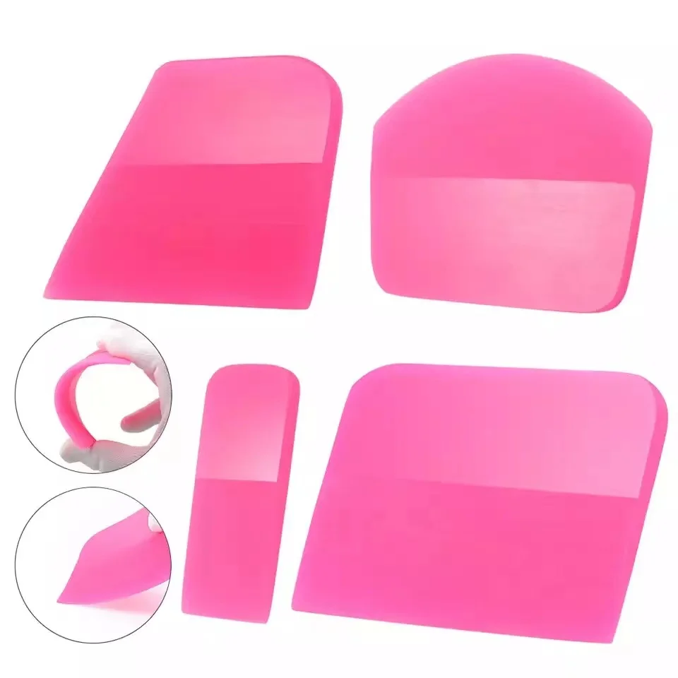 Pink Rubber Scraper