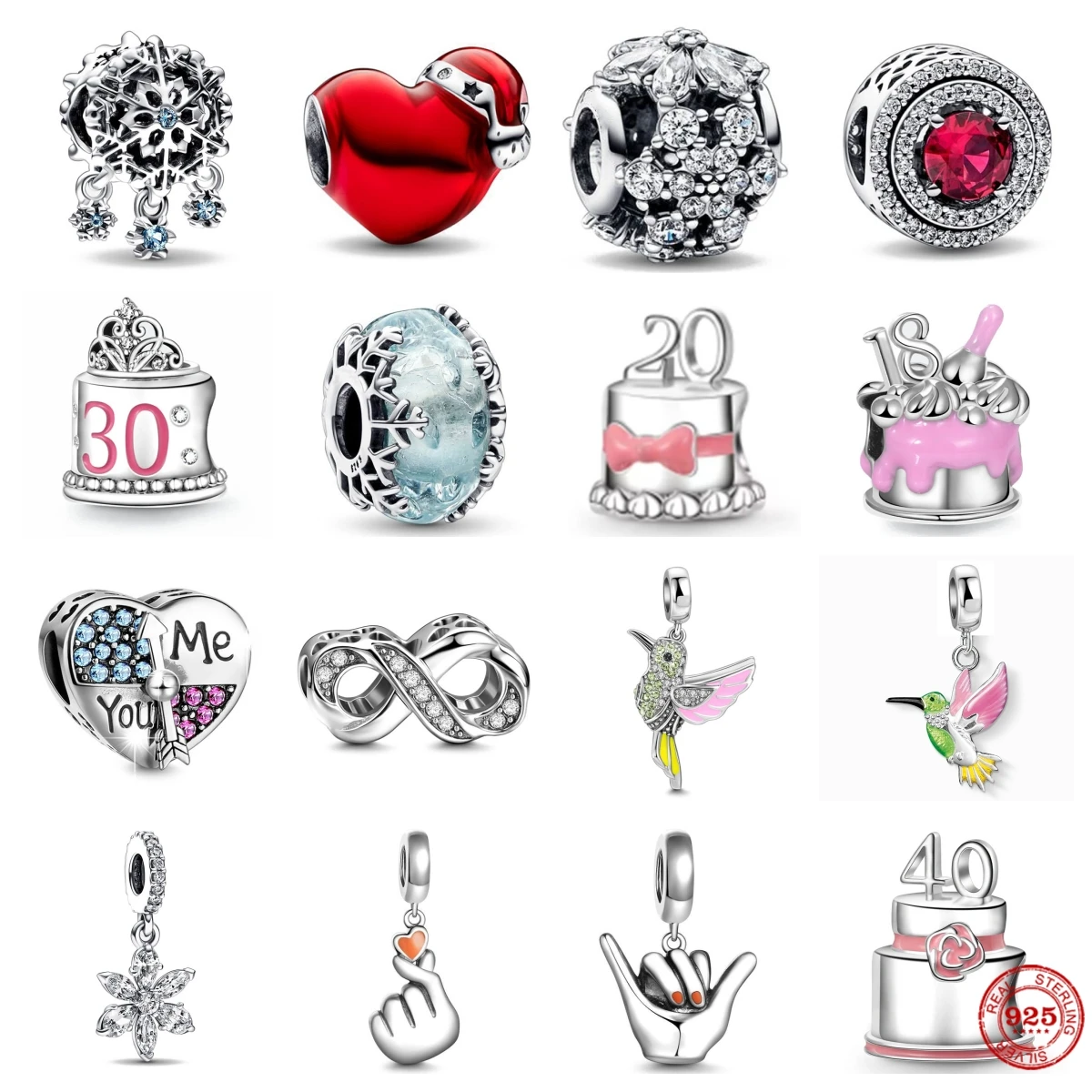 Cuentas-colgantes-de-copo-de-nieve-ICY-colgante-de-Plata-de-Ley-925-con ...