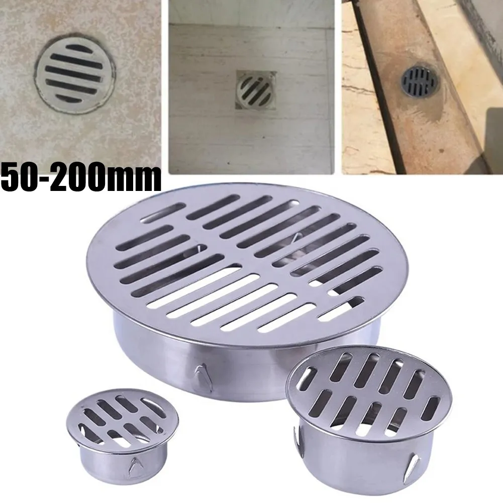 Balcony-Drainage-Roof-Round-Floor-Drain-Cover-Rain-Pipe-Cap-Stainless ...