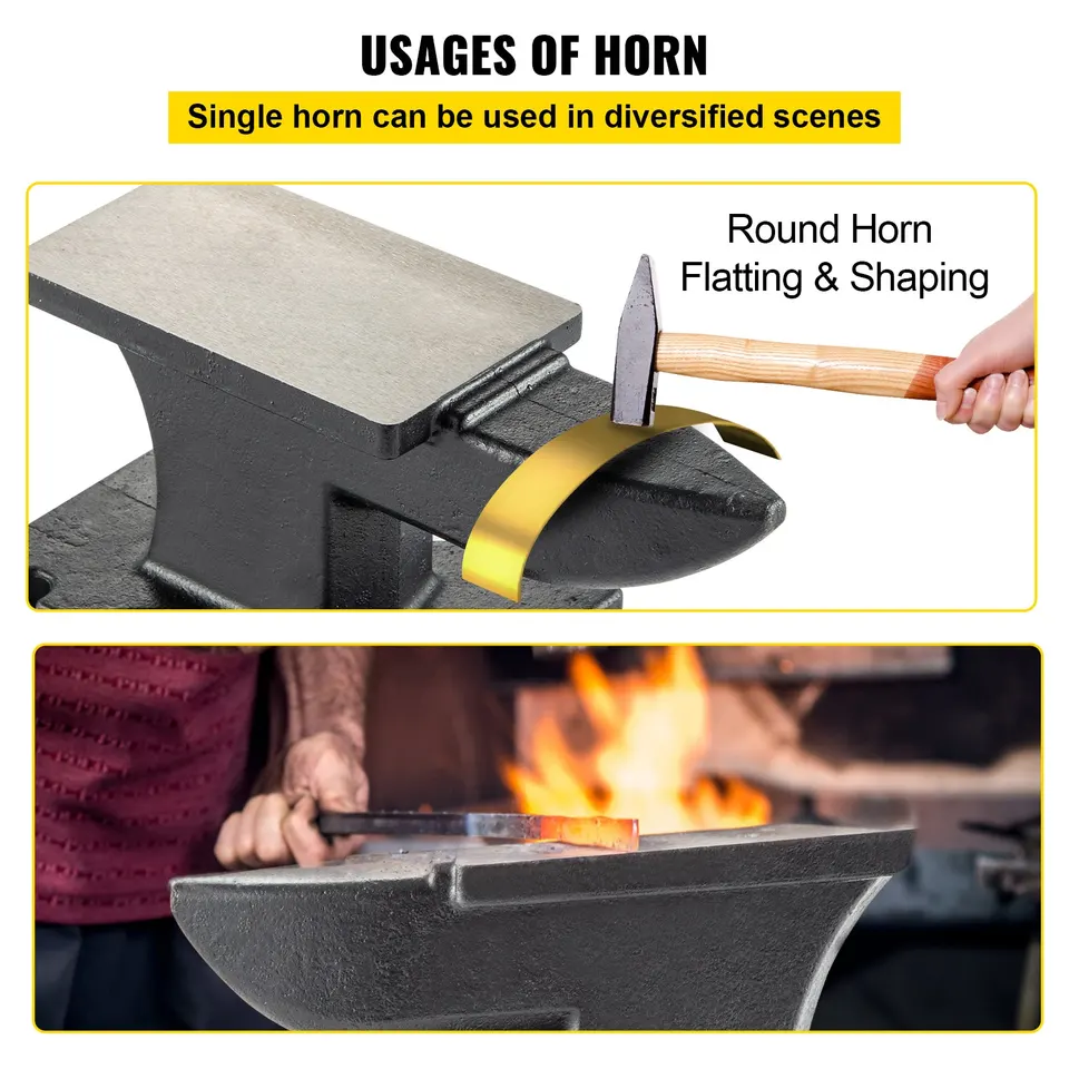 Anvils For Blacksmithing Vevor 66 Lb Anvil Heavy Duty With Round/Square ...