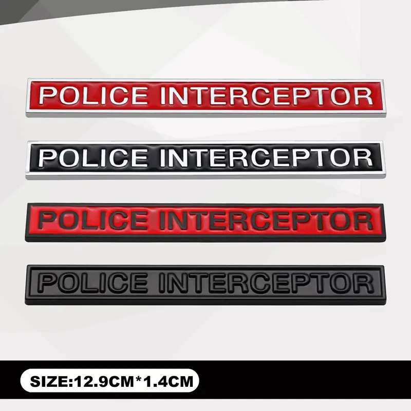 Metal-Police-Emblem-Car-Decoration-Stickers-Tail-badge-Decal-For-Ford ...