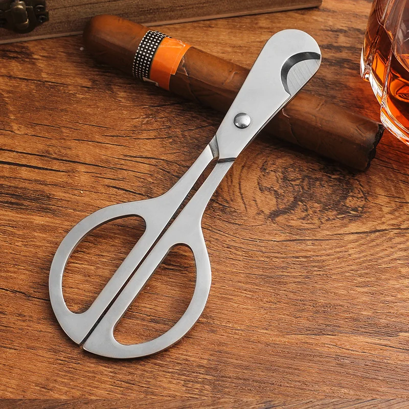 Stainless Steel Cigar Cutter Portable Cigar Scissors Classic Pocket ...