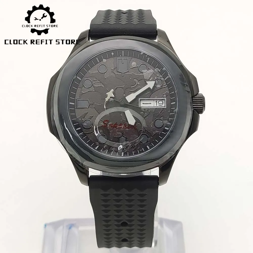 Men-s-Mechanical-Watch-NH36-Movement-Sapphire-Glass-Silicone-Strap ...