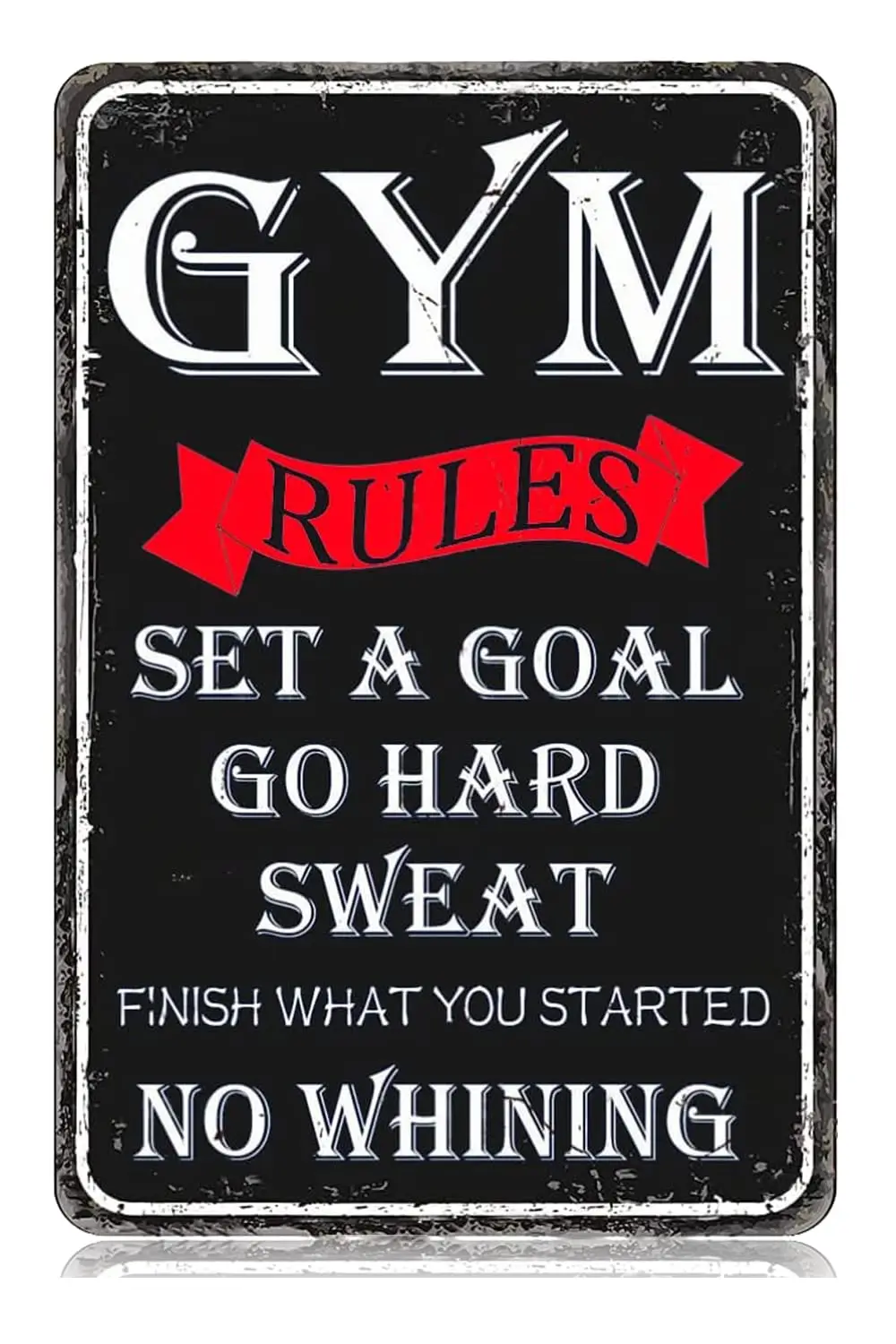 Metal-Tin-Signs-Gym-Rules-Set-A-Goal-Go-Hard-Sweat-Finish-What-You ...