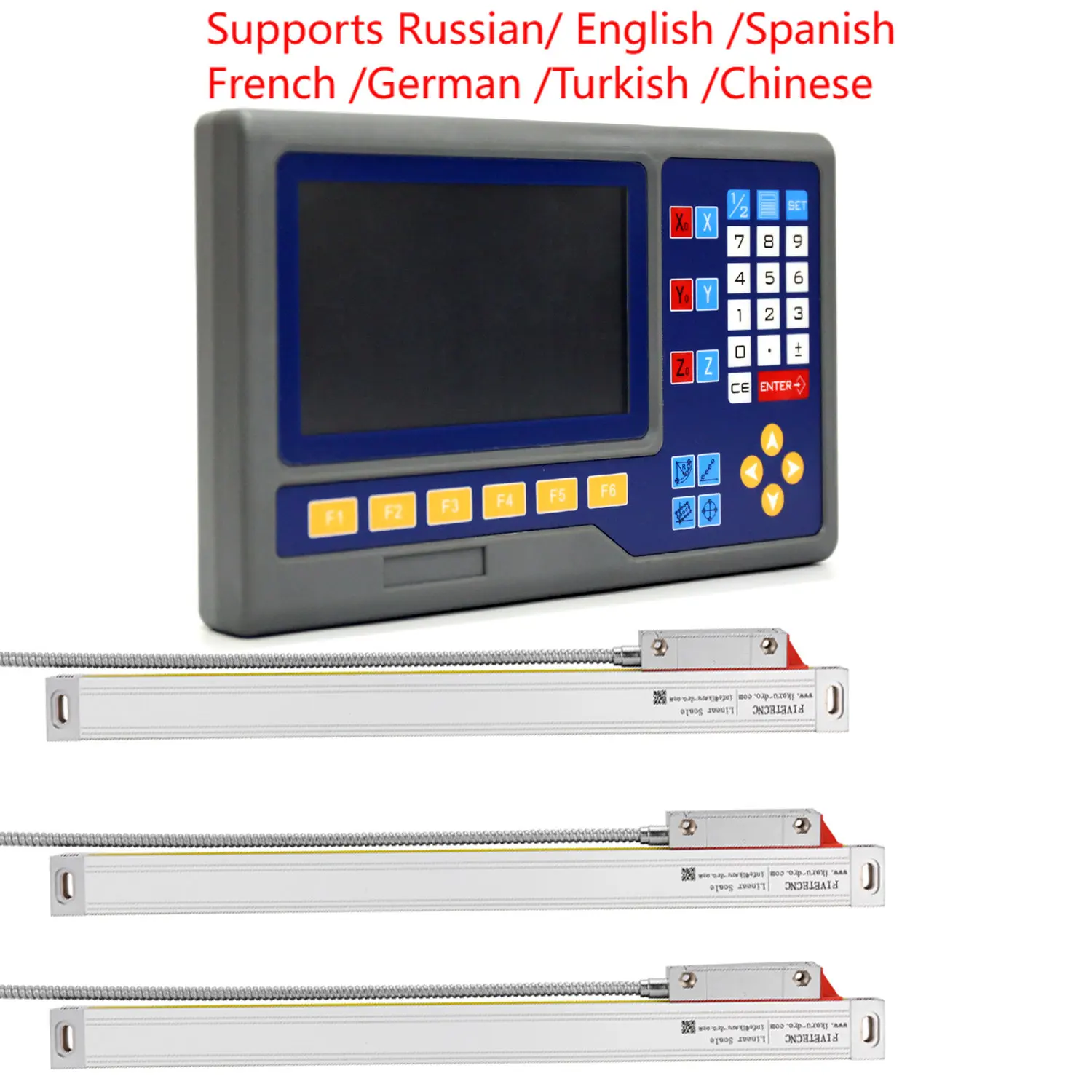 Complete Set 3 Axis LCD Digital Readout DRO with 3 Pieces 50-1000mm ...