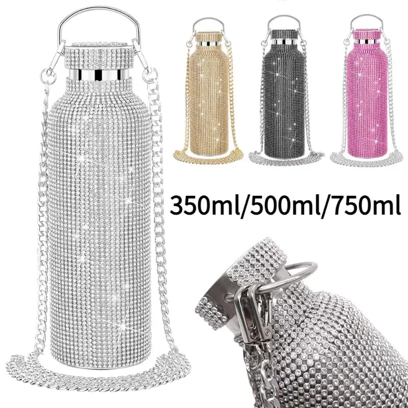 350ml-500ml-750ml-NEW-Bling-Diamond-Thermos-Bottle-Insulated-Rhinestone ...