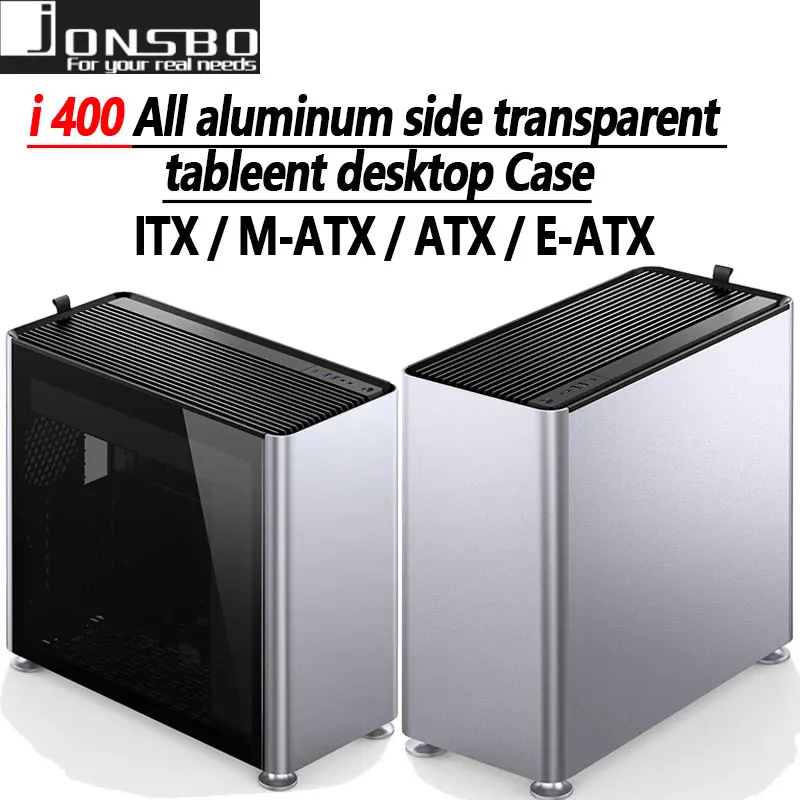 JONSBO JONSPLUS i400 all-aluminum shell ITX/M-ATX/ATX/E-ATX chassis ...