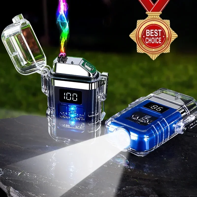 High-end-USB-Rechargeable-Double-Arc-Plasma-Pulse-Lighter-Waterproof ...