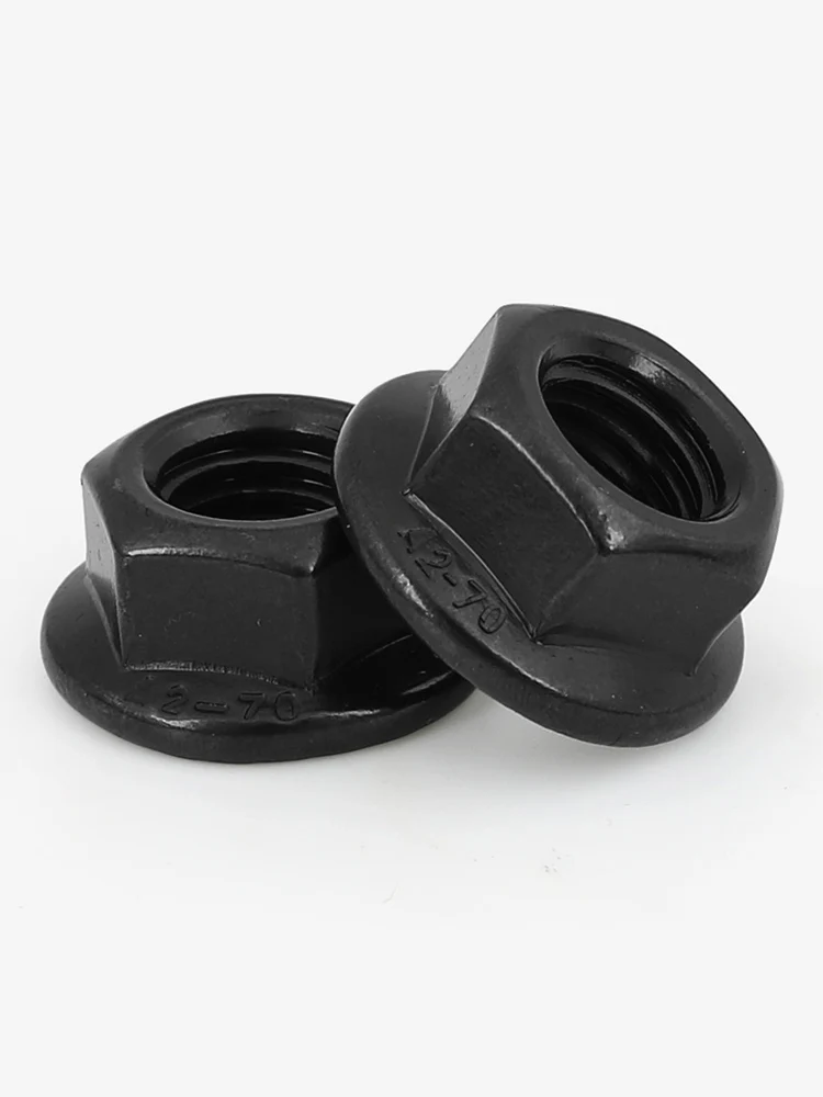 M2 M3 M4 M5 M6 M8 M10 M12 M16 Zeshoekige Flens Moer Hex Black Locking ...