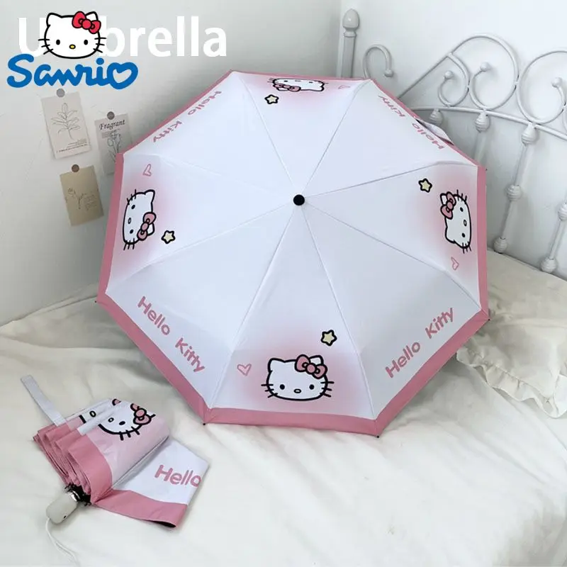 Sanrio-Hello-Kitty-Fully-Automatic-Umbrella-Women-Cartoon-Sunshade ...