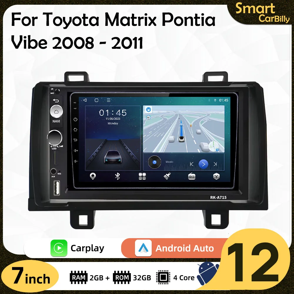 Car-Radio-for-Toyota-Matrix-Pontiac-Vibe-2008-2011-7-Screen-2-Din ...