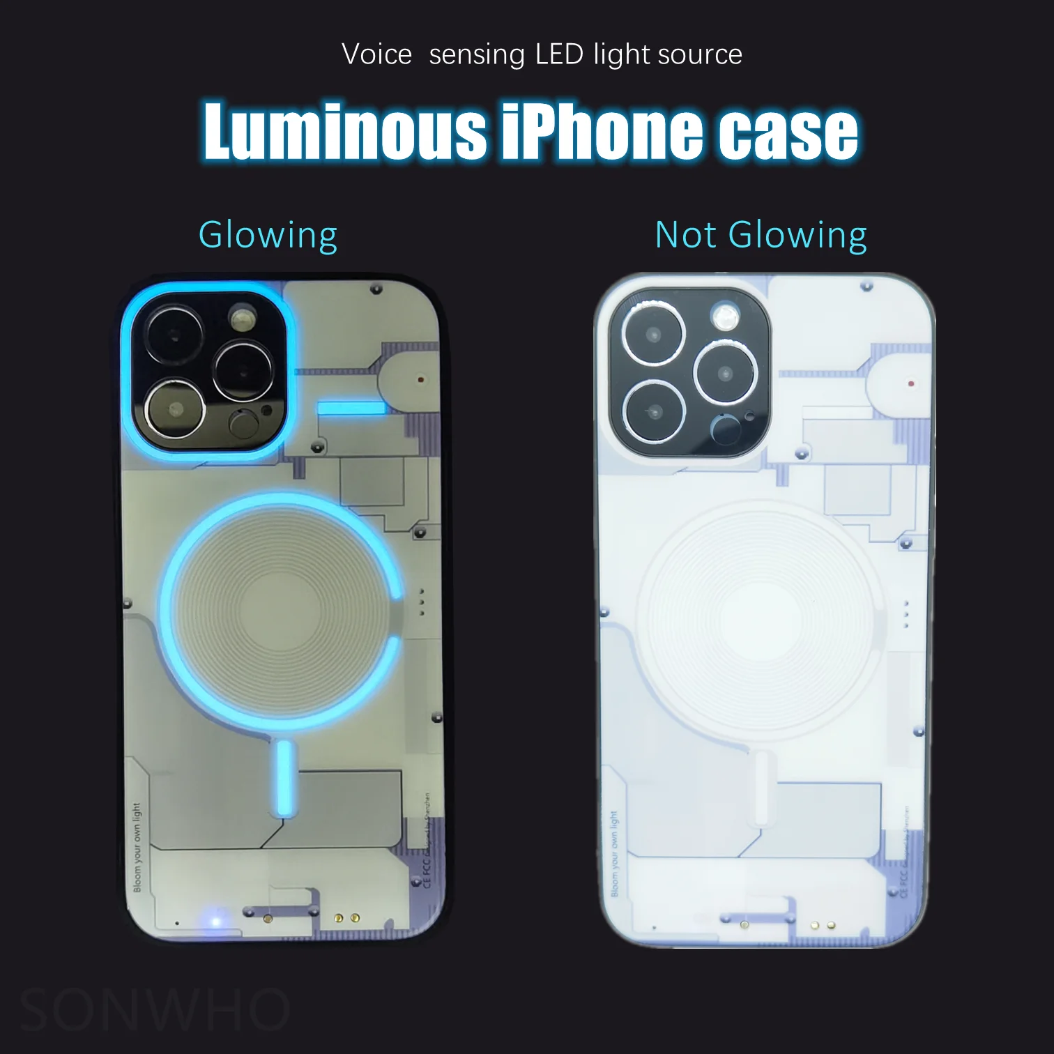 Cool-Hidden-LED-Geometric-Line-Glowing-Phone-Case-Surface-en-acier ...