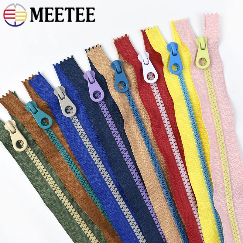 10-20Pcs-5-Colored-Resin-Zippers-15-30cm-Closed-End-Zips-Bags-Clothes ...