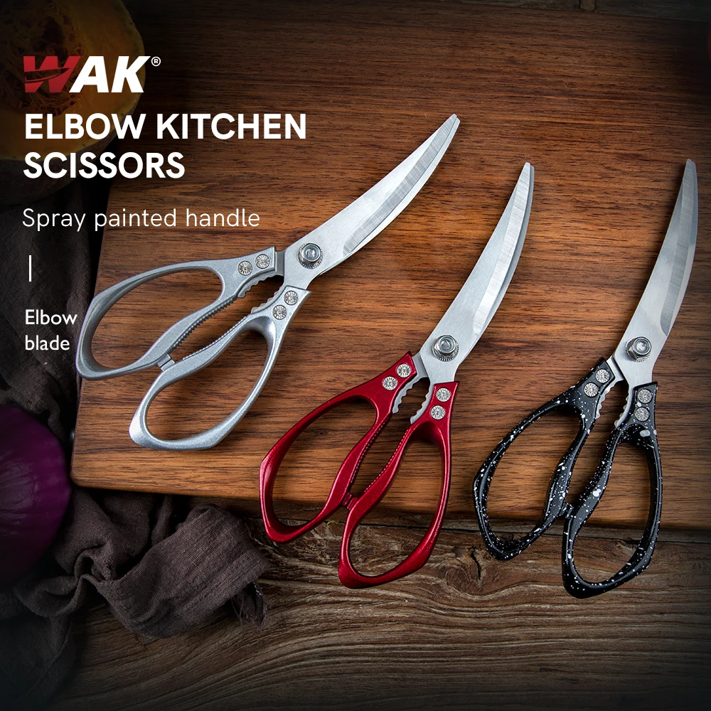WAK-Multi-Functional-Kitchen-Scissors-Stainless-Steel-Elbow-Chicken ...
