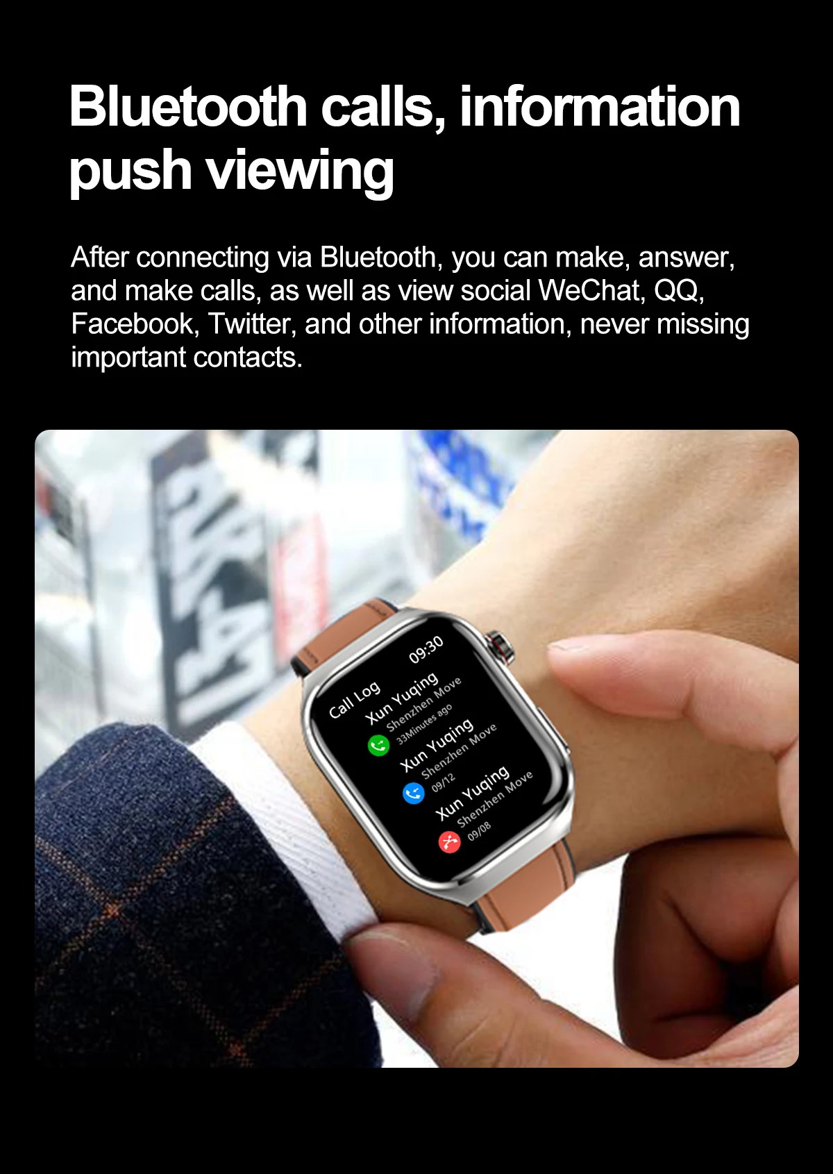 Medical Grade Health Smart Watch Man AMOLED ECG Physical Examination ...