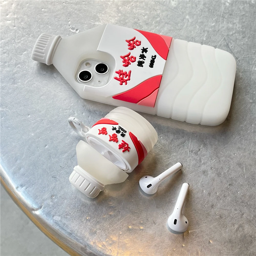 Creative-Wahaha-Pure-Water-Bottle-Silicone-Cases-For-AirPods-1-2-3-Pro ...