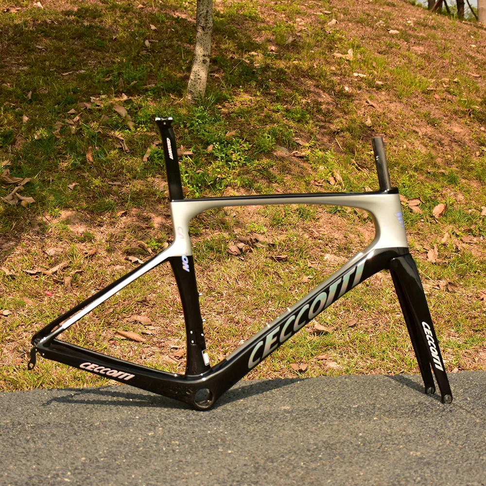 T1000 Full Carbon Road Bike Frame, 700C Bicycle Frameset, BSA Center ...