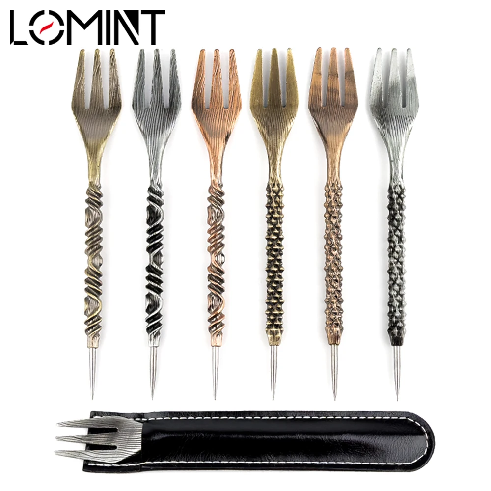 LOMINT-Retro-Design-Hookah-Fork-With-Pecker-Aluminum-Foil-Hole-Puncher ...