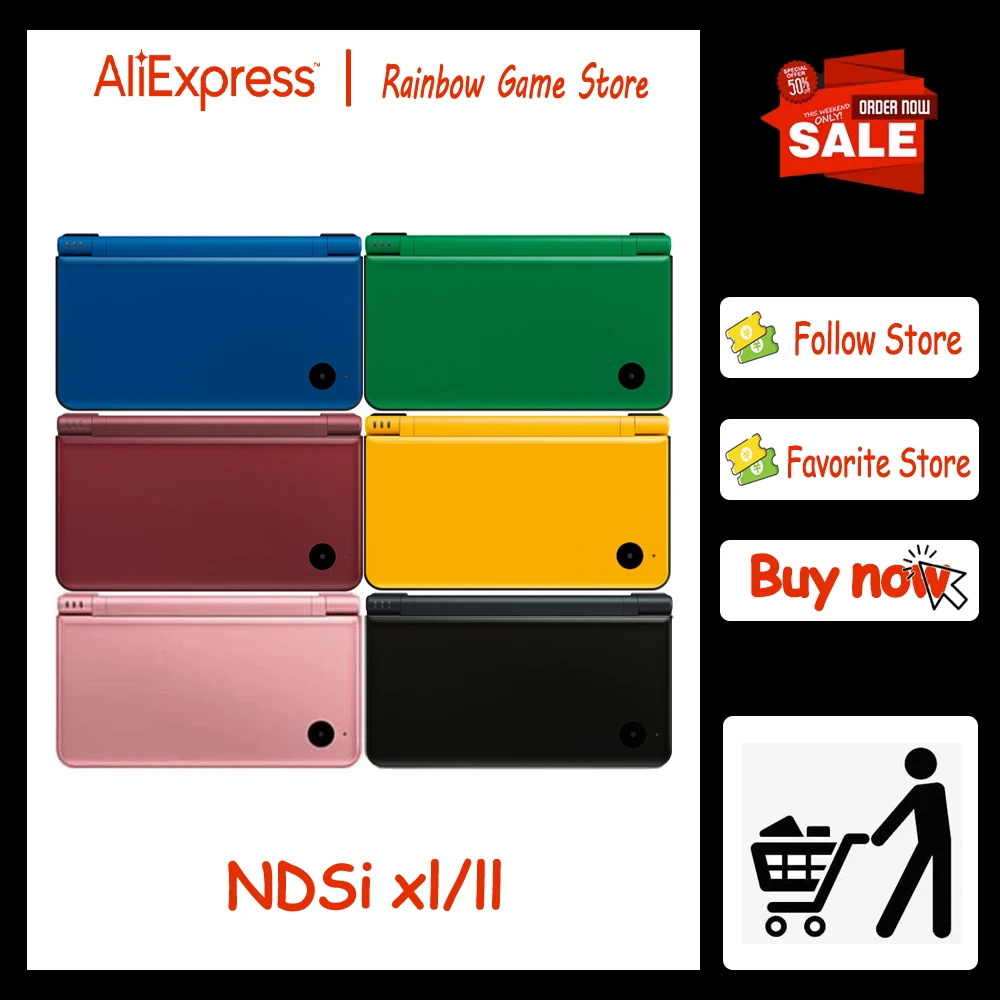 Original NDSI XL handheld game console ndsi ll r4 card includes nds game random color