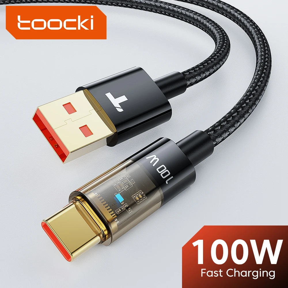 Toocki 6A USB C Cable Type C For Huawei Xiaomi Samsung 100W Fast ...