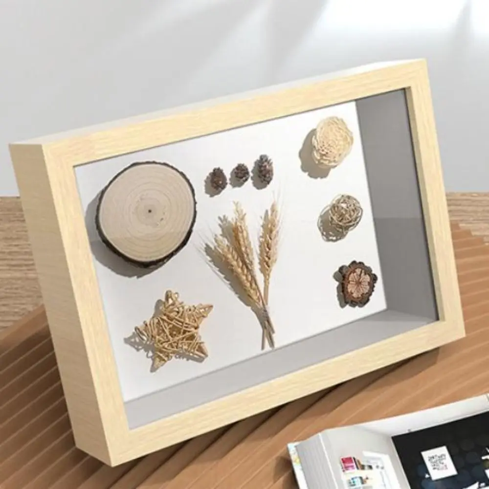 5cm Thick Deep Box Photo Frame Picture Memory Case Wood Picture Frame ...