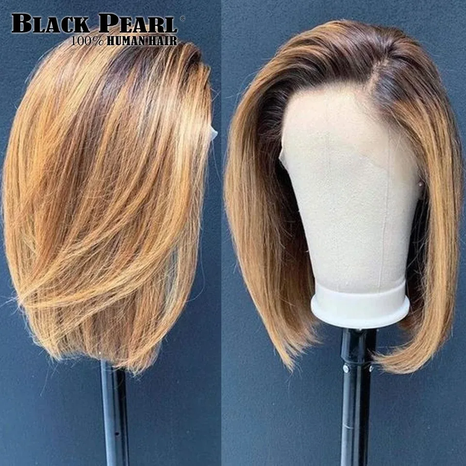 Straight-Bob-Lace-Wig-HD-cabelo-humano-pr-arrancado-pronto-para-vestir ...