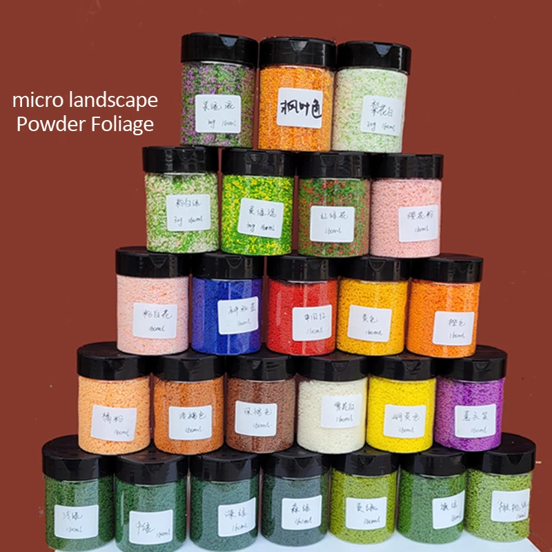 150ml Simulation bushes and grasses landscape powder flowers and leaves ...