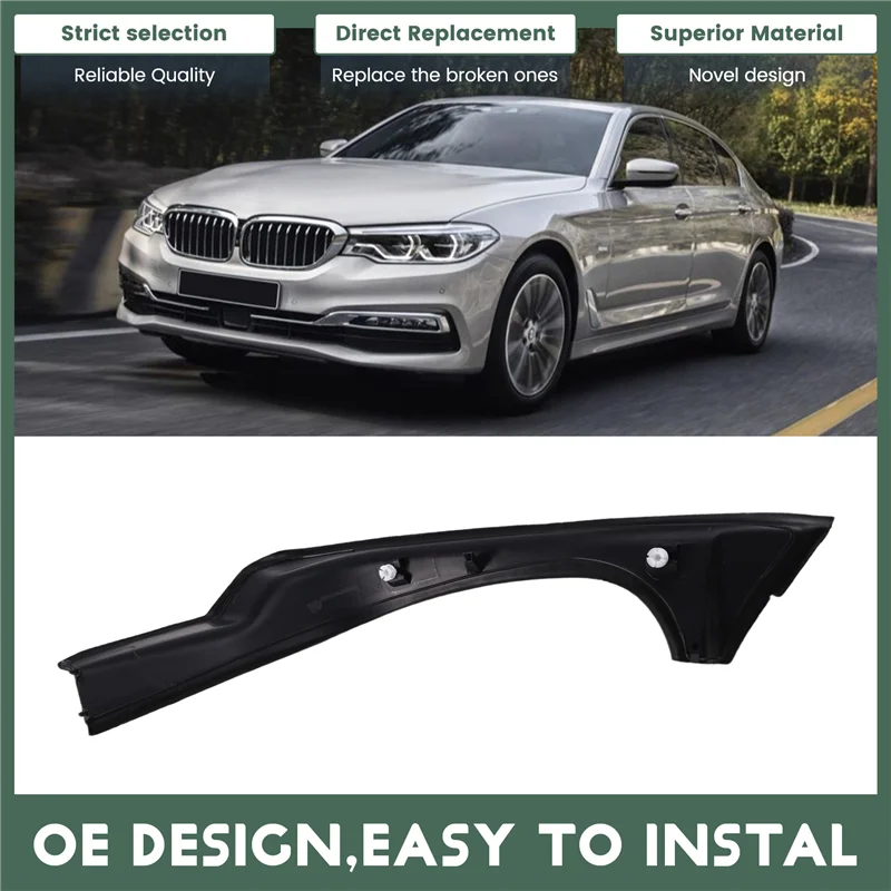 1Pair Rear Trunk Water Channel Trim Sink For BMW 5' M5 G30 G38 2017 ...