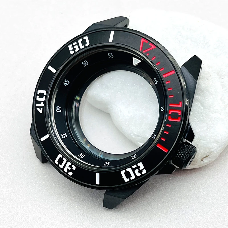 45mm-Black-Seiko-Samurai-King-Series-Watch-Cases-Stainless-Steel-Bezel ...