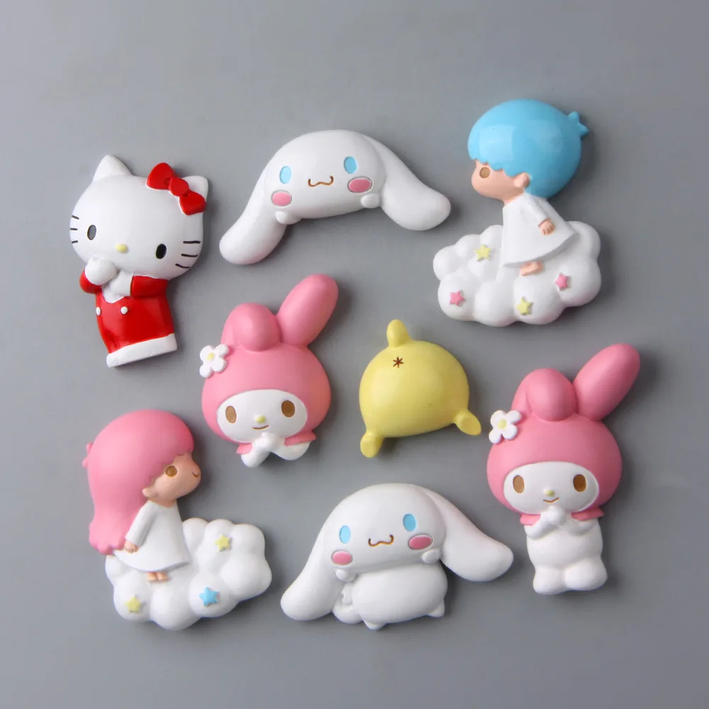 Sanrio Action Figure Fridge Magnet Kawaii Hello Kitty Cinnamoroll My ...