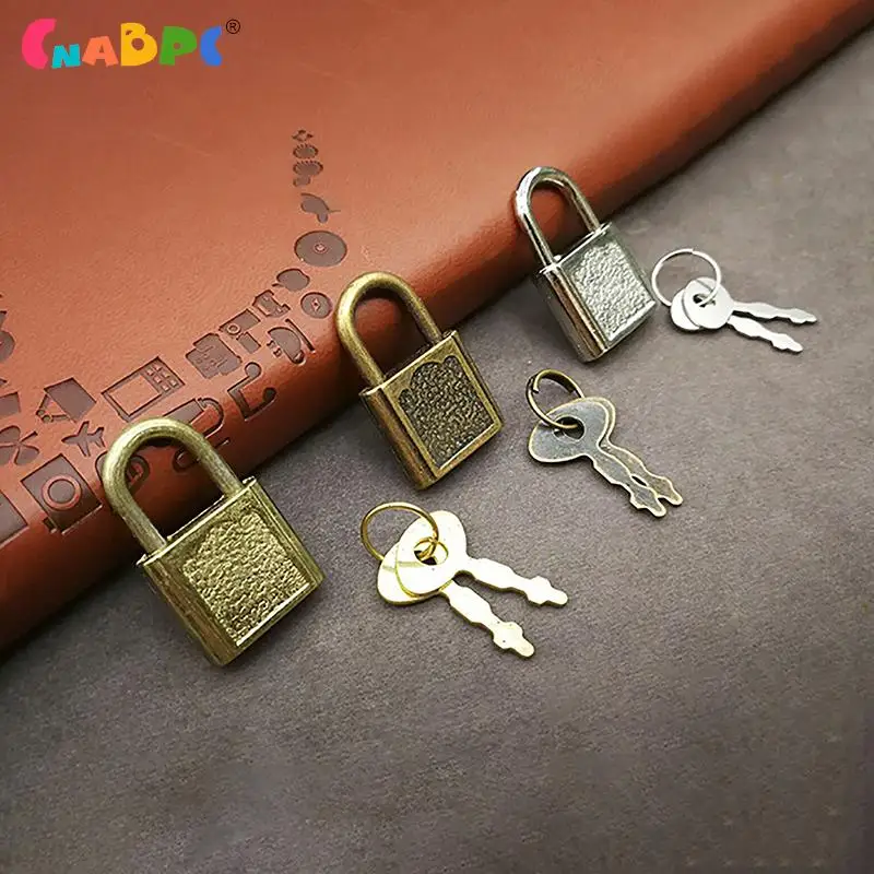 1set-Mini-Retro-Padlock-for-Notepad-Diary-Small-Luggage-Box-Lock-With ...