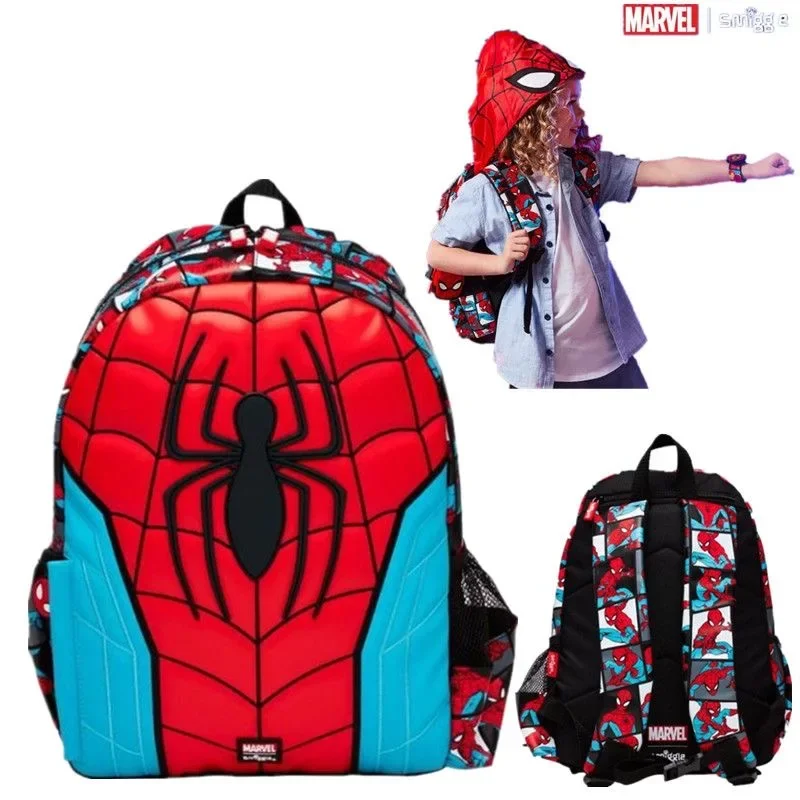 Marvel-Smiggle-Spider-Man-Children-s-Schoolbag-Boys-Backpack-Waterproof ...