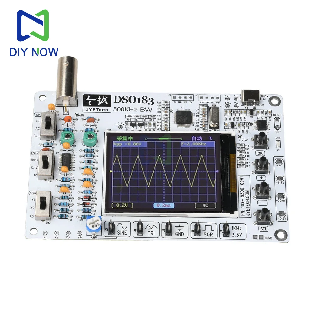 Electronics DIY DSO183 Digital Oscilloscope DC 5V Competition Teaching ...