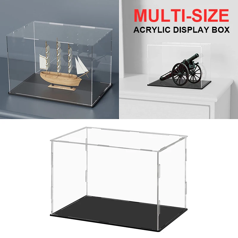 Acrylic-Model-Collectibles-Display-Showcase-Dustproof-Storage-Assemble ...
