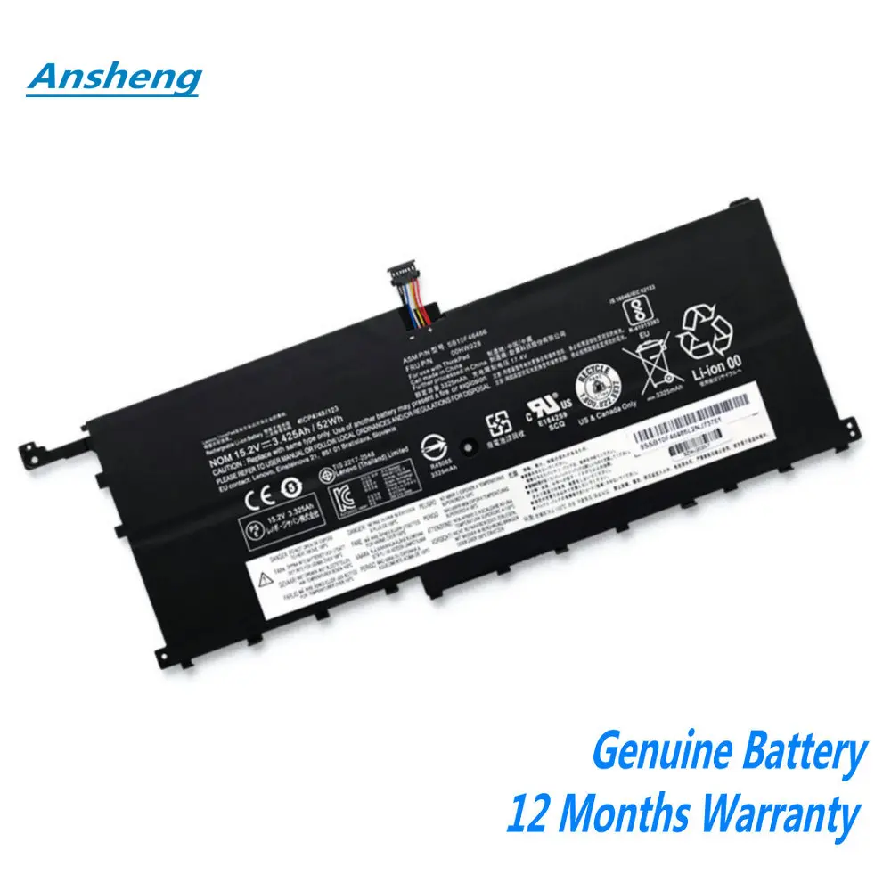 NEW 01AV439 Laptop Battery For Lenovo ThinkPad X1 Carbon Gen 4 2016 X1 new-01av439-laptop-battery-for-lenovo-thinkpad-x1-carbon-gen-4-2016-x1