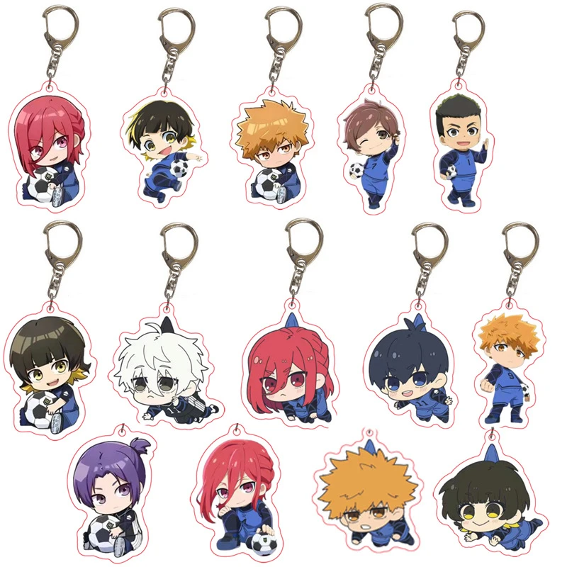 Manga Anime Blue Lock Acrylic Keychain Isagi Yoichi Bachira Chigiri ...
