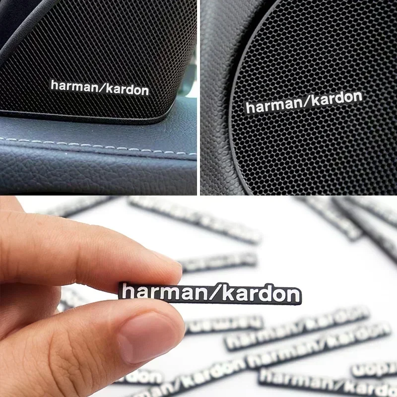 Aluminum-harman-kardon-Car-Audio-Stickers-for-BMW-E39-E36-F30-E46-E90 ...