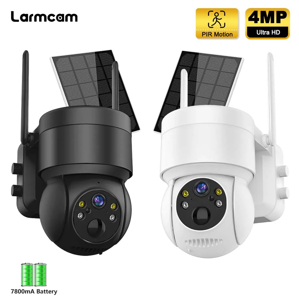 2,5K 4Mp Solar Ip Kamera Wifi Vezeték Nélküli Kültéri Videó Megfigyelő ...