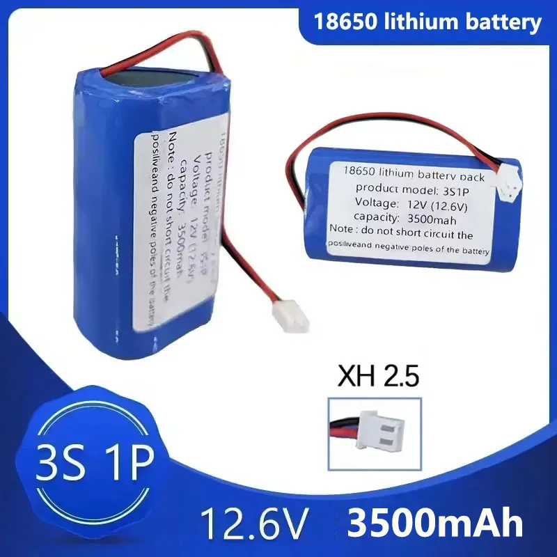 Batterie au Lithium 12V 3A 18650 3S1P 3500mAh, BMS intégré, haut ...