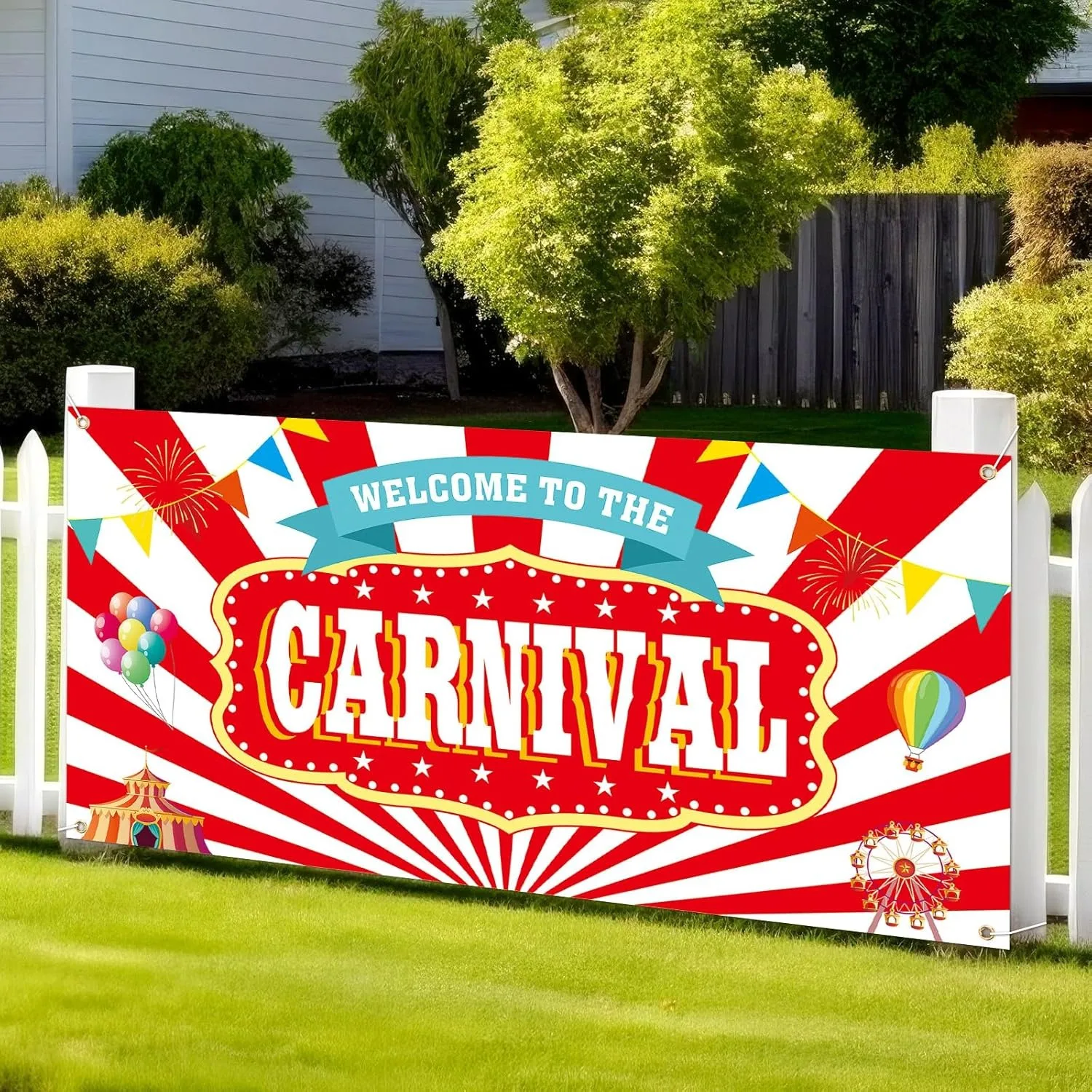 Carnival Welcome Banner Circus Theme Party Supplies Decorations ...