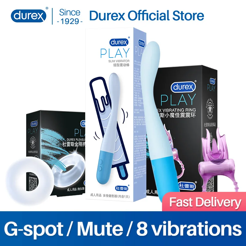 Durex G-Spot Vibrators Soft Massage for Women Anal Vibrator Speed Stimulate Intimate Clitoris ...